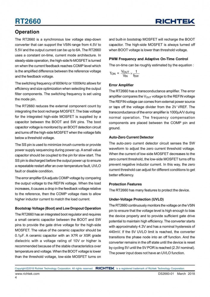 RT2660 datasheet page 4