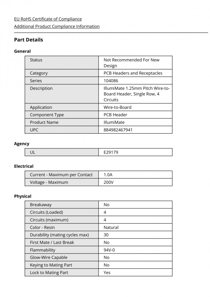 MOLEX 104086-0410 product specification page 2