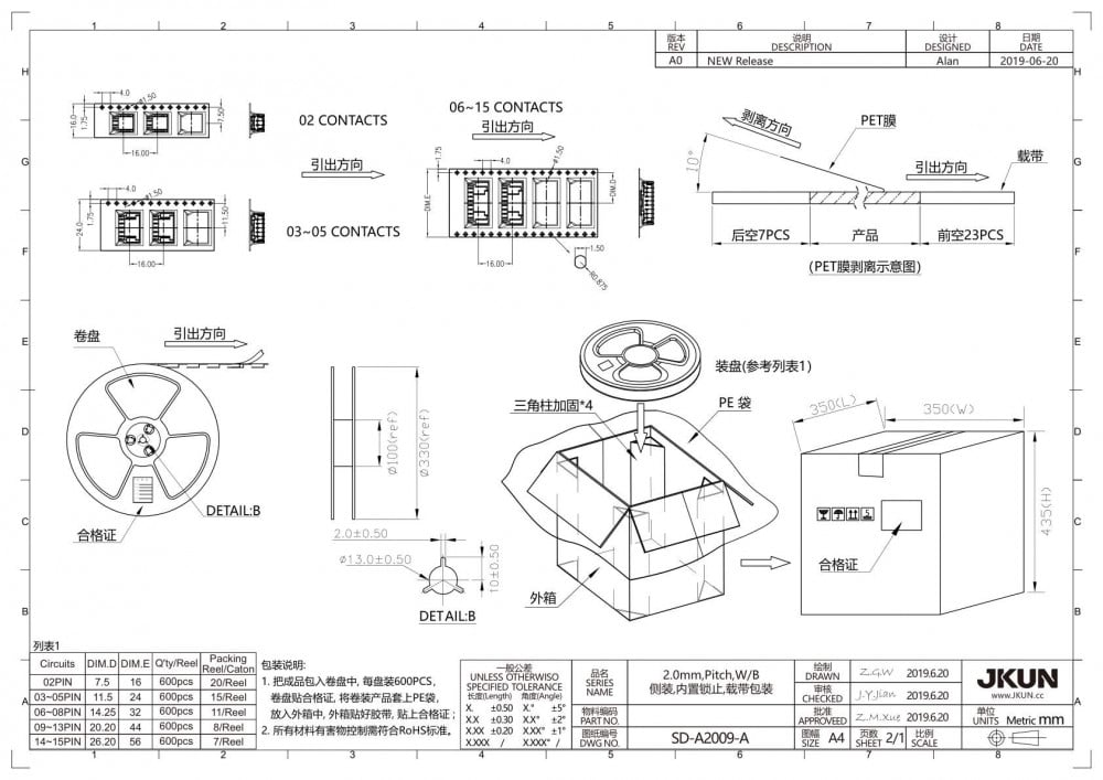 QA2009AWR technical drawing page 2
