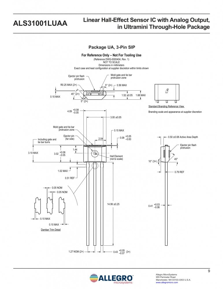 ALS31001LUAATN datasheet page 9
