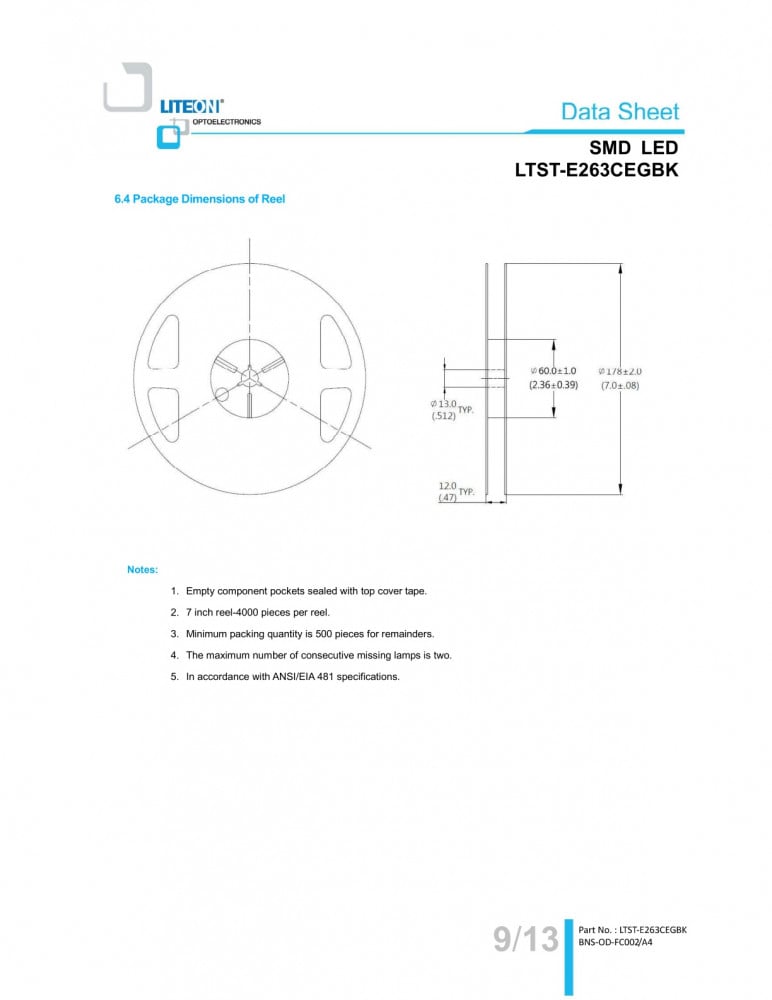 LTST-E263CEGBK datasheet page 10