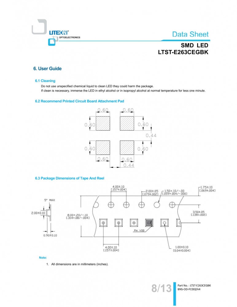 LTST-E263CEGBK datasheet page 9