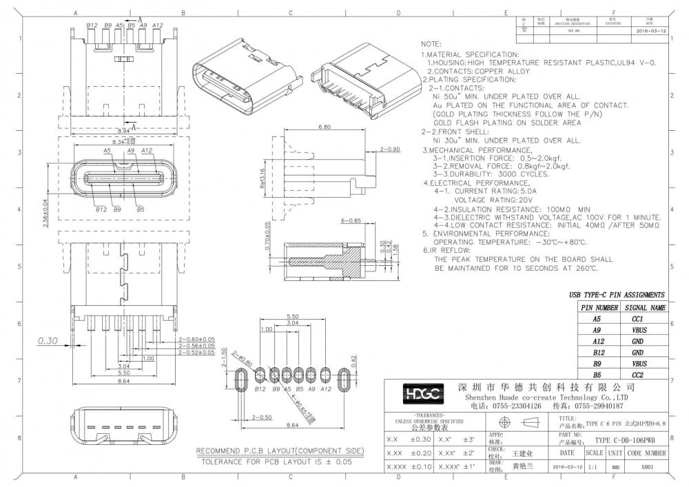 HDGC TYPE C-DB-106PWB document page 1