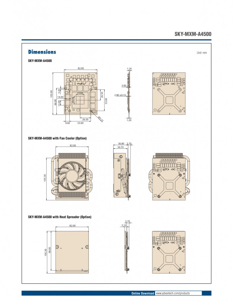 SKY-MXM-A4500 technical document page 2