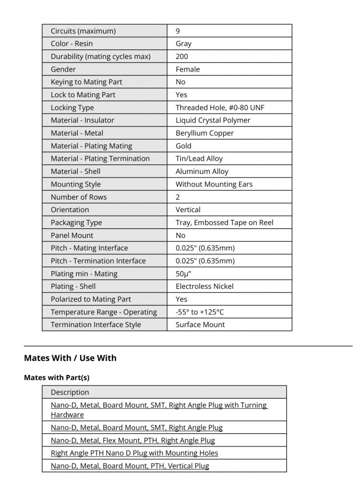 Technical document page 2 for NK-2B2-009-225-TH00