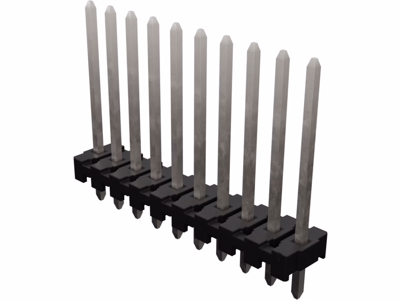 KK 396 Breakaway Header, Vertical, 10 Circuits, Matte Tin (Sn) Plating, Pin Length 28.58mm (1.125