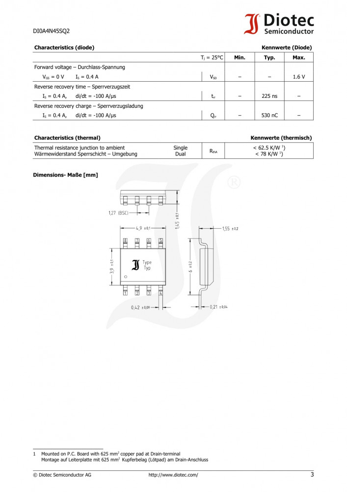 DI0A4N45SQ2 datasheet page 3