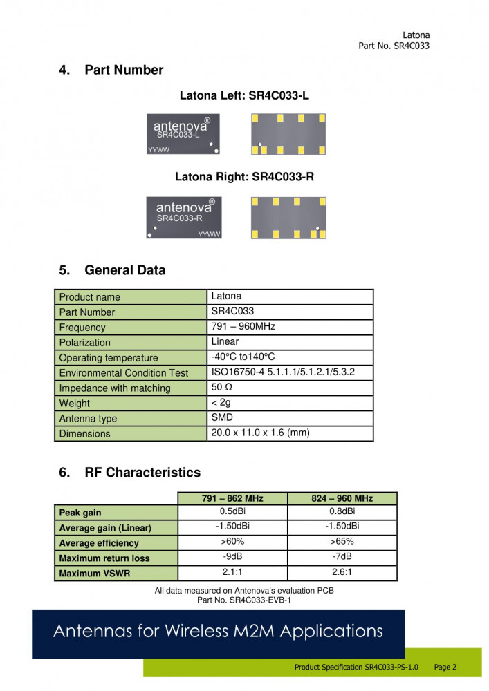 SR4C033-L datasheet page 2