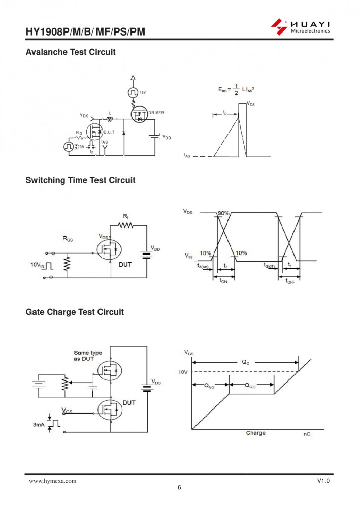 HY1908P datasheet page 6