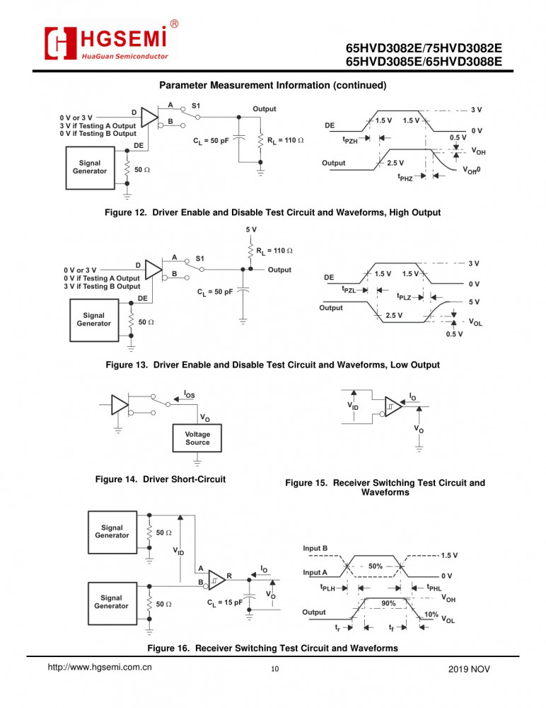 SN65HVD3085E technical document page 10