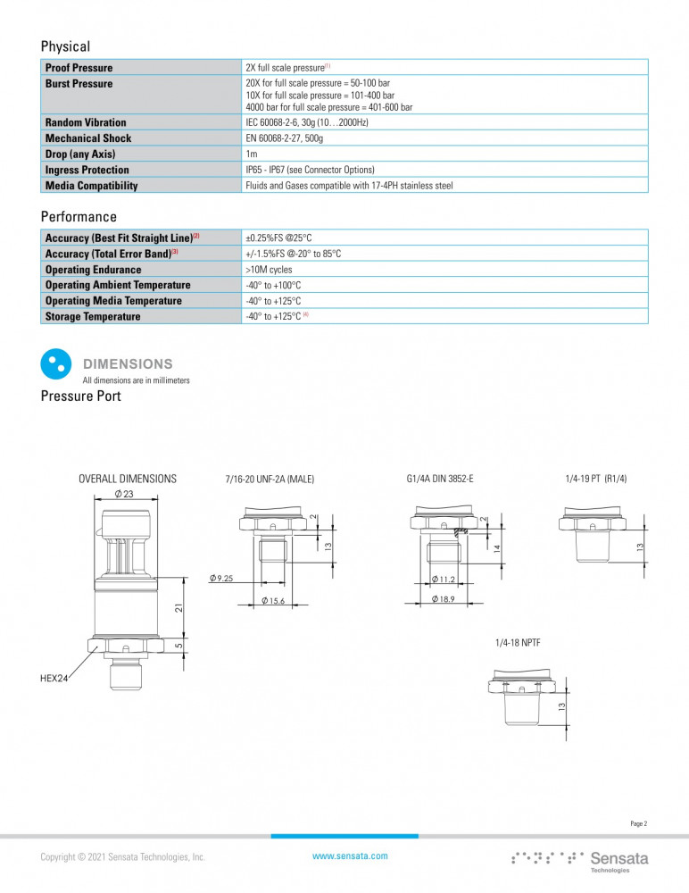 PTE7100 technical document page 2