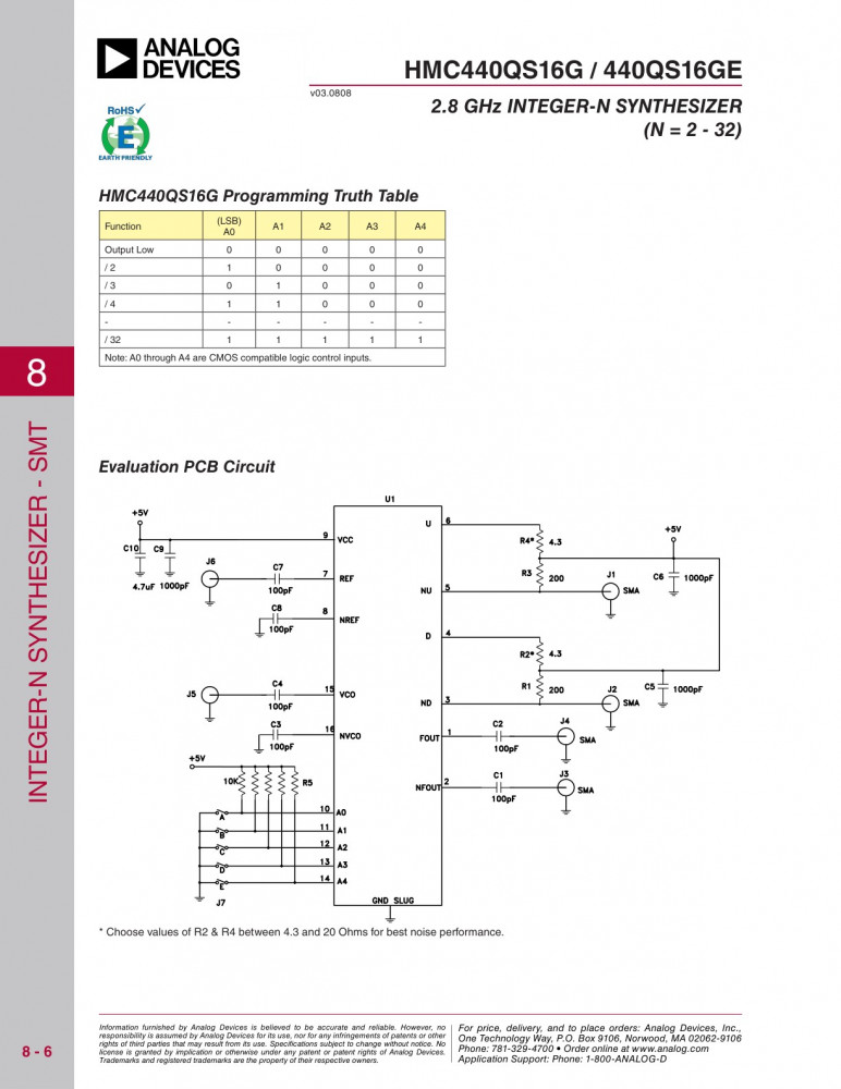 HMC440QS16GE datasheet page 5
