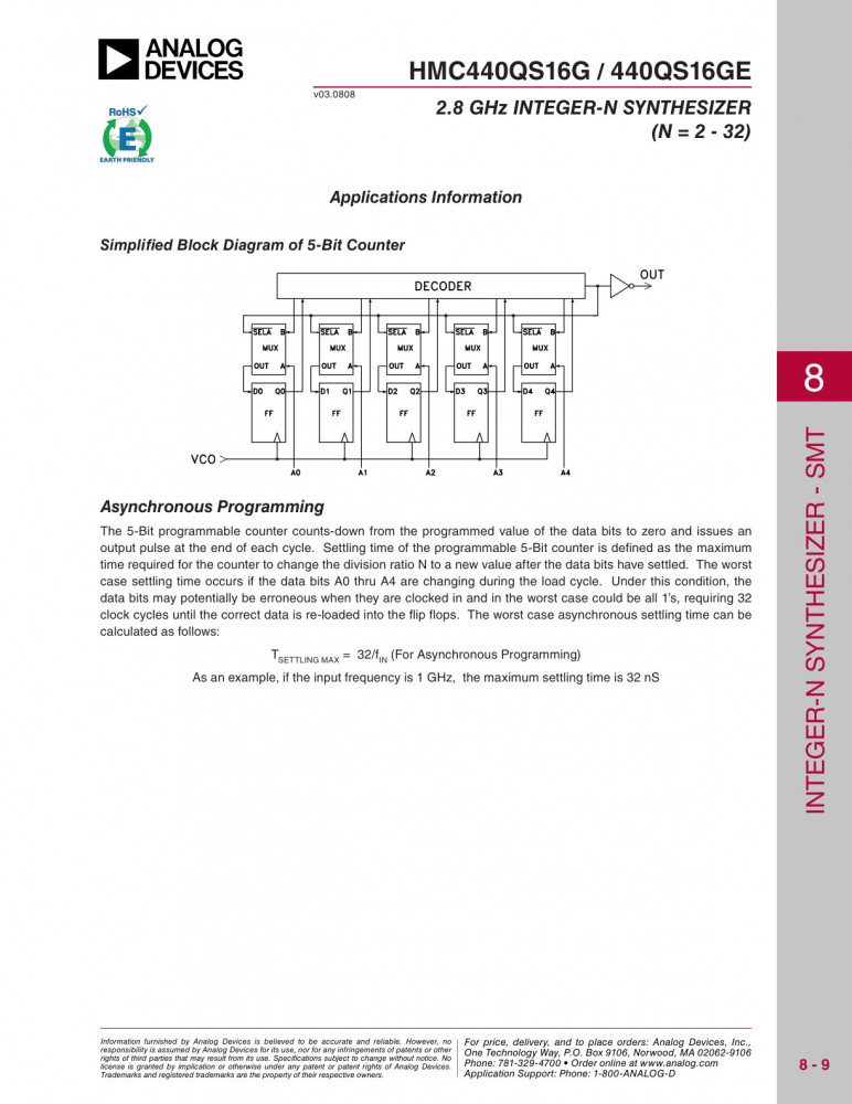HMC440QS16GE datasheet page 8