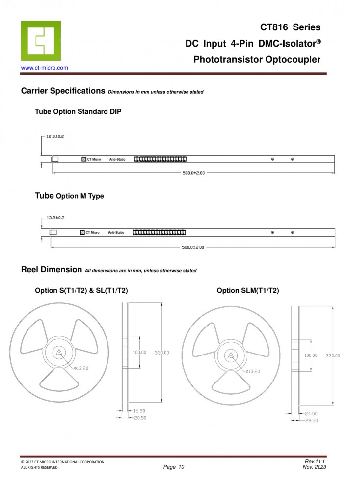 CT816 datasheet page 10