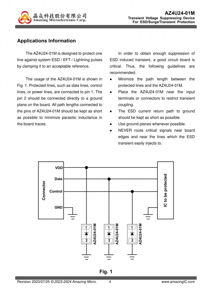 AZ4U24-01M technical document page 4