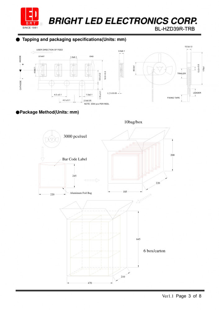 BL-HZD39R-TRB datasheet page 3