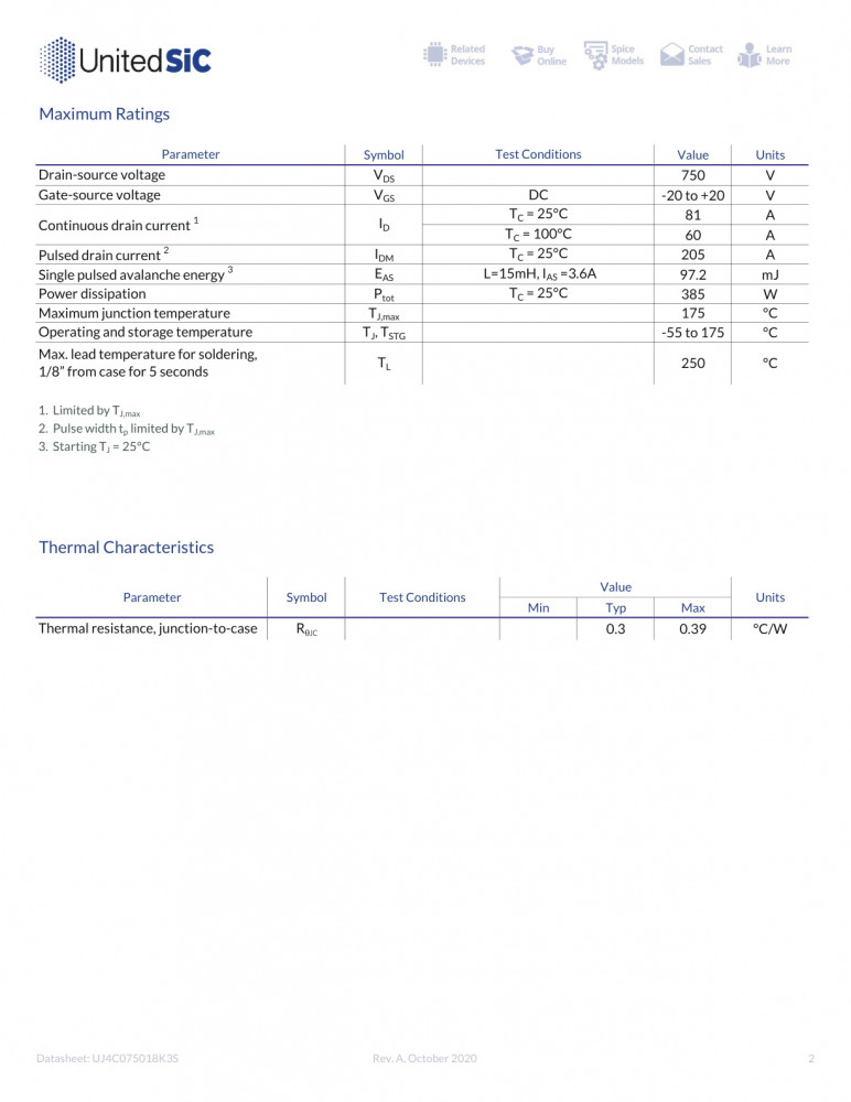 UJ4C075018K3S datasheet page 2