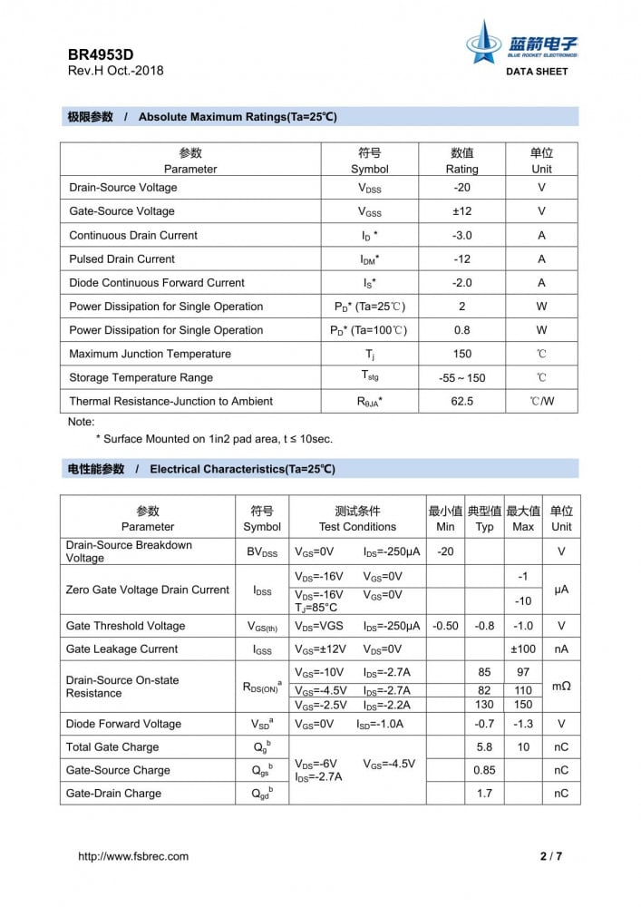 BR4953D-A datasheet page 2