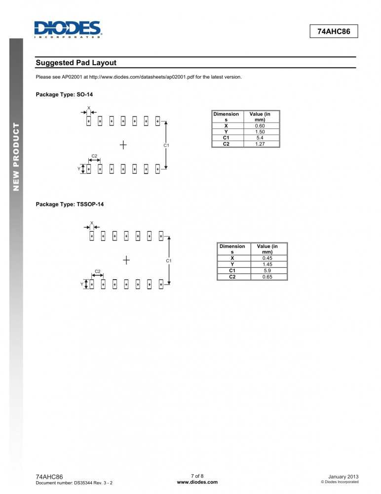 74AHC86S14-13 datasheet page 7