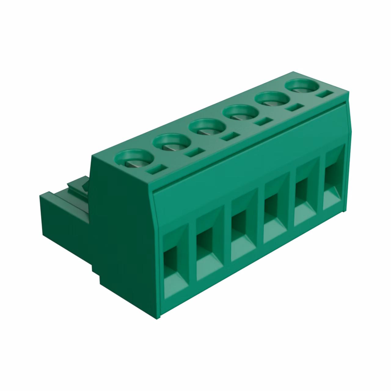 5.00mm Pitch Eurostyle Horizontal Plug, Green Housing, 6 Circuits for sale