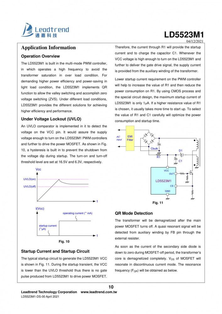 LD5523M1 datasheet page 10