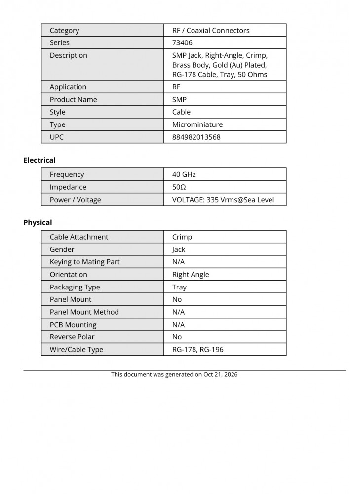 MOLEX 734060140 product document image, page 2