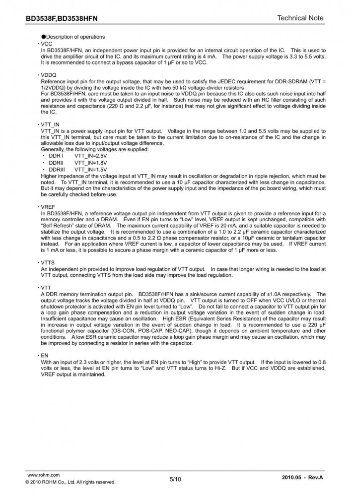 BD3538F-E2 technical document page 5