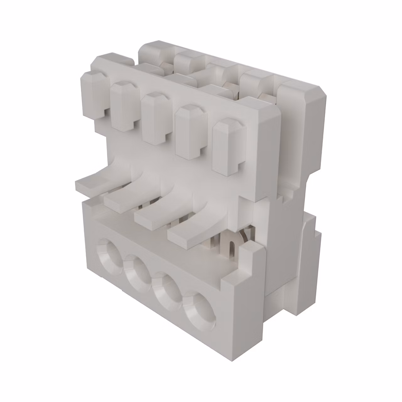 Appli-Mate RAST 2.5 IDT Housing, 2.50mm Pitch, Direct/Indirect, Female, 4 Circuits, All Position Keys, Polarizing Rib Between Circuits 2 and 3 for sale