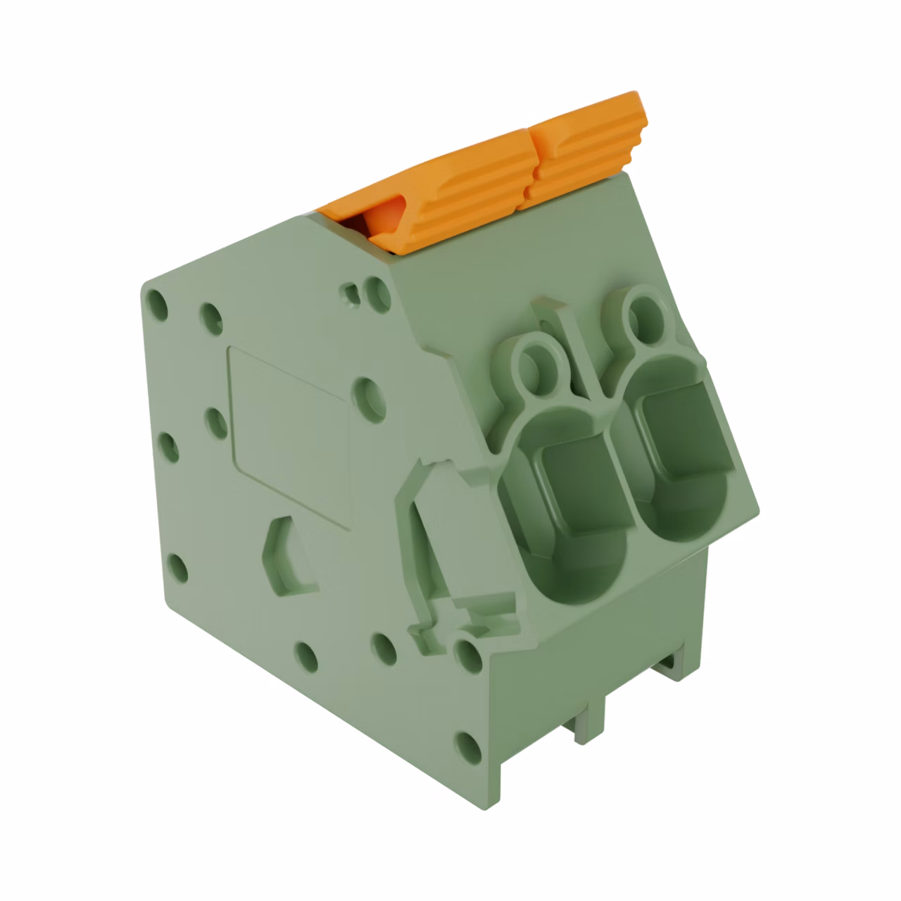 7.50mm Pitch Lever Activated Fixed Mount PCB Terminal Block, 35° Wire Entry, Bussed Terminals, 2 Circuits for sale