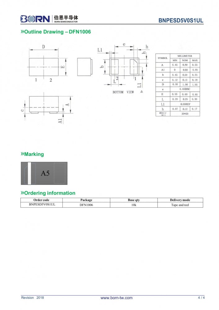 BNPESD5V0S1UL datasheet page 4