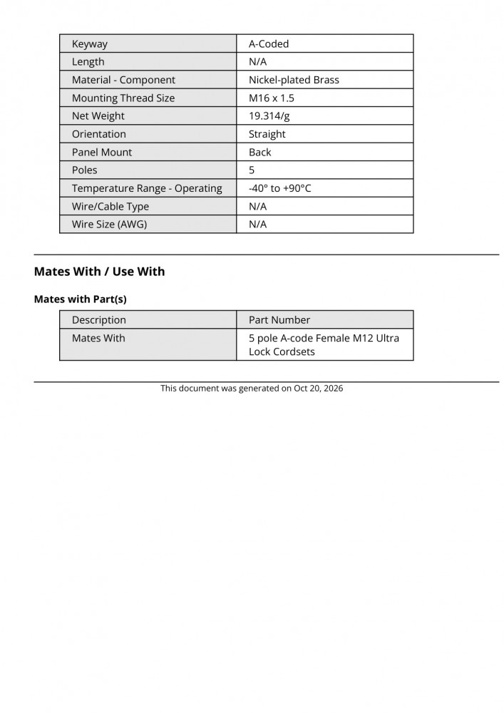 Molex product specification page 3