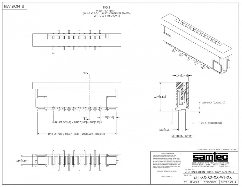 Samtec ZF1-04-02-T-WT technical drawing page 3