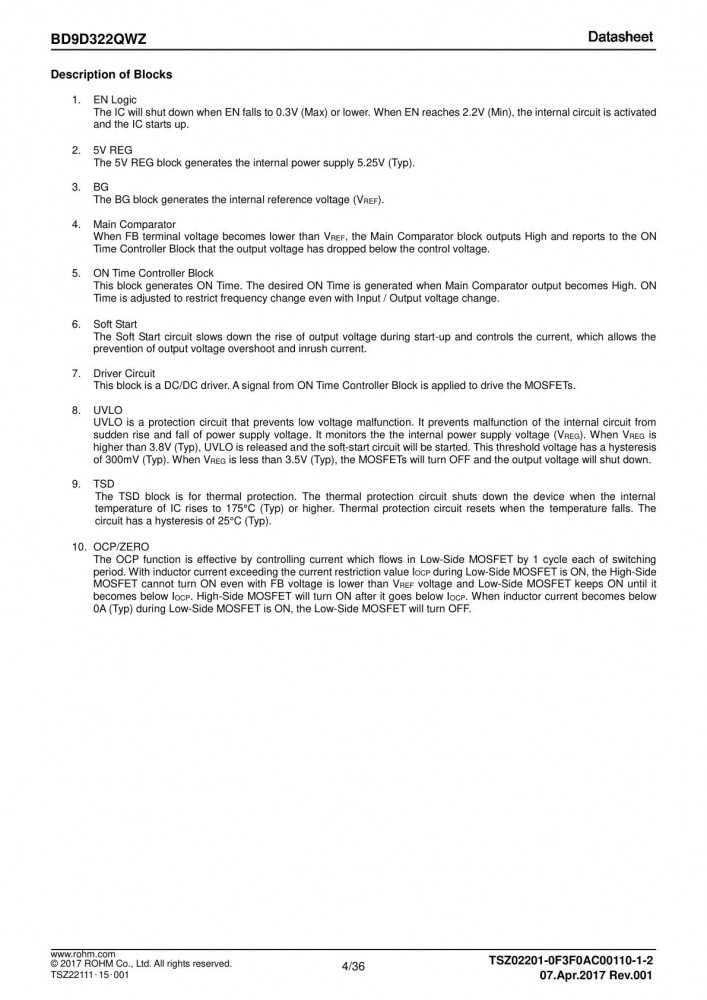 BD9D322QWZ-E2 datasheet page 4