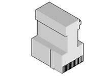 Support Tool for Vertical Power Module for 7-Row Receptacle