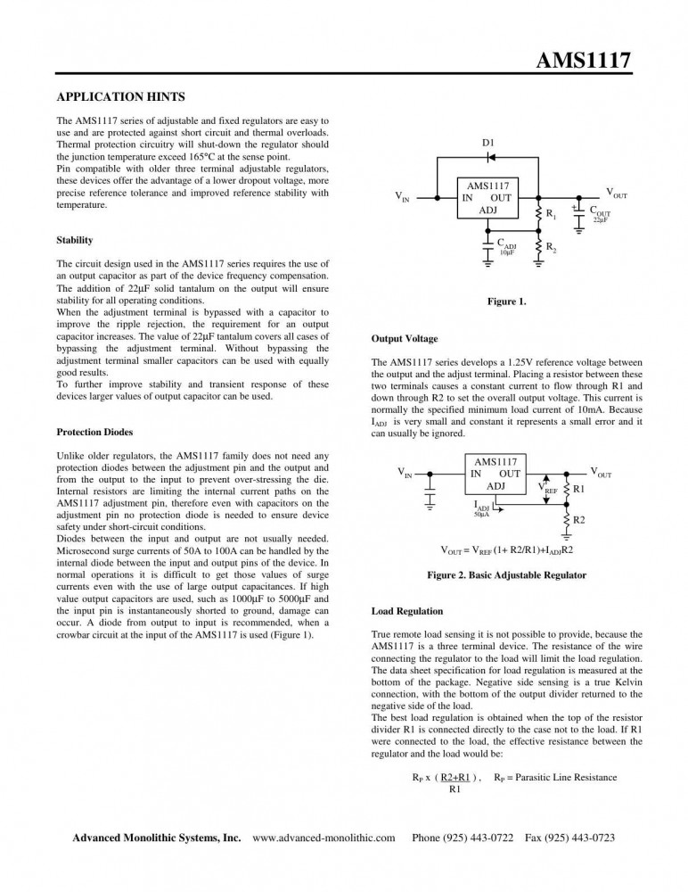 AMS1117-2.5 datasheet page 4