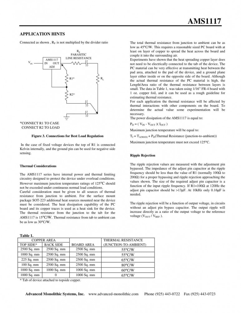 AMS1117-2.5 datasheet page 5