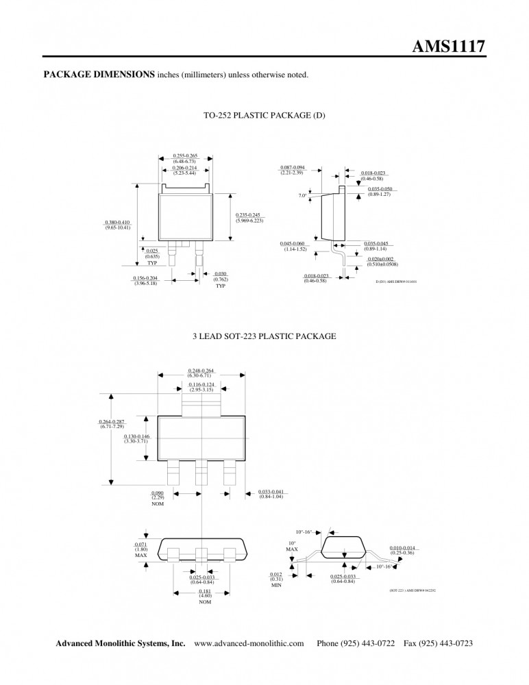 AMS1117-2.5 datasheet page 7