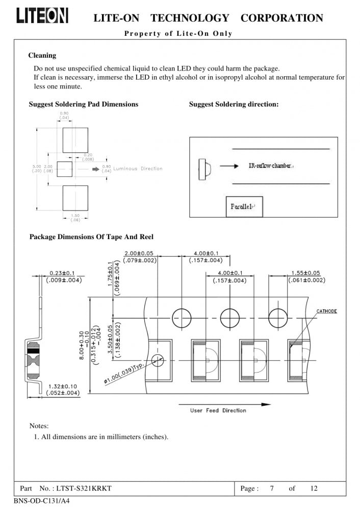 LTST-S321KRKT datasheet page 7