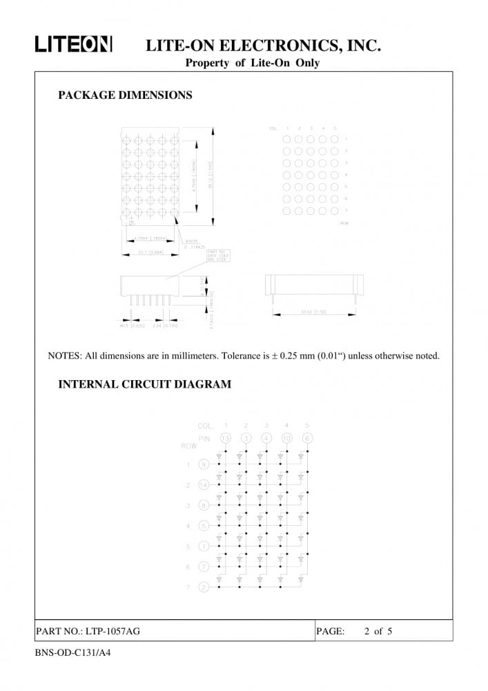 LTP-1057AG datasheet page 3