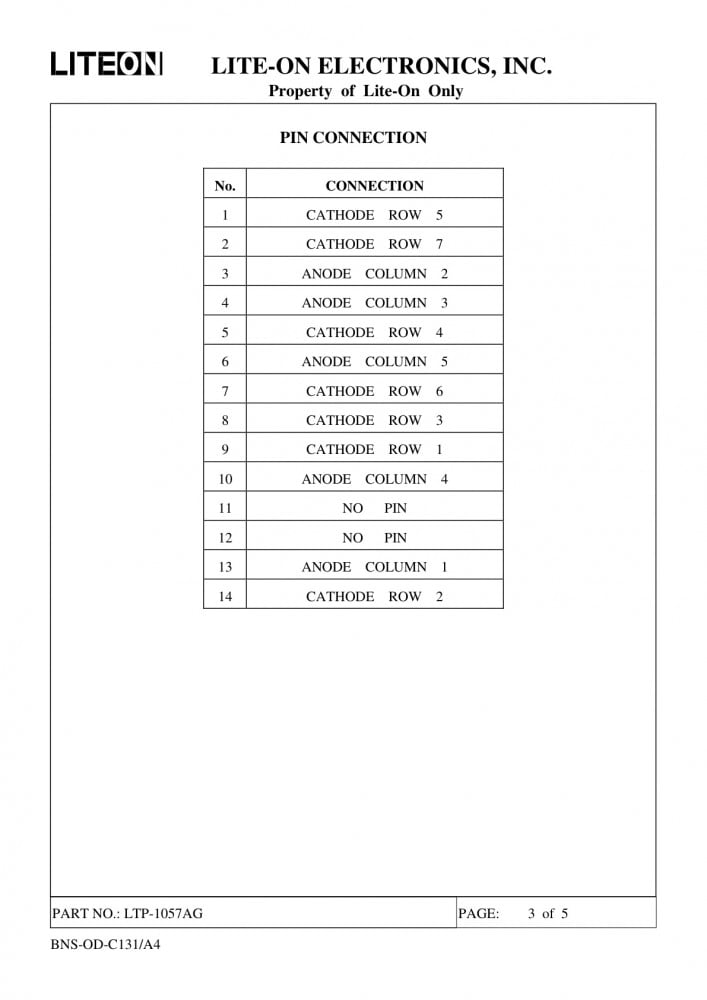 LTP-1057AG datasheet page 4