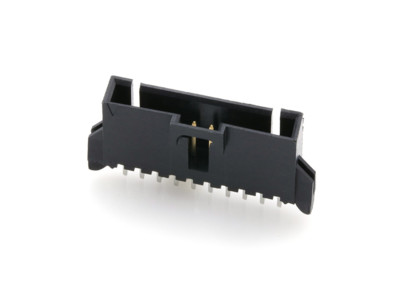 2.54mm Pitch SL Header, Single Row, 3.05mm Pocket, Vertical, Shrouded, with Press-Fit Plastic Peg, 9 Circuits, 0.76µm Gold (Au) Selective Plating, Tin (Sn) Tail Plating