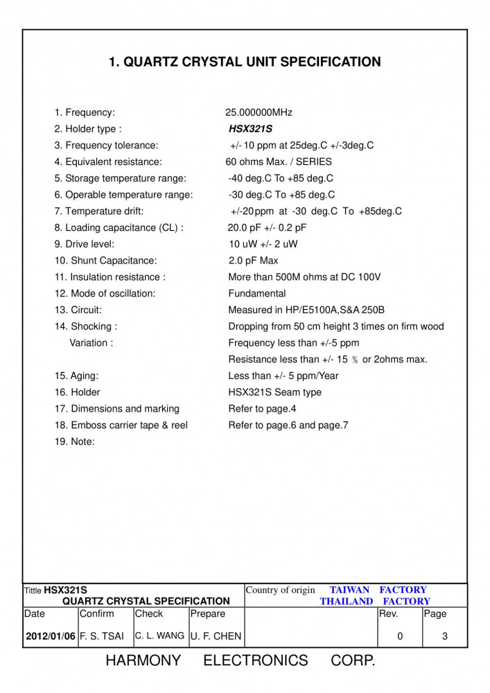 HELE HSX321S specification page 3