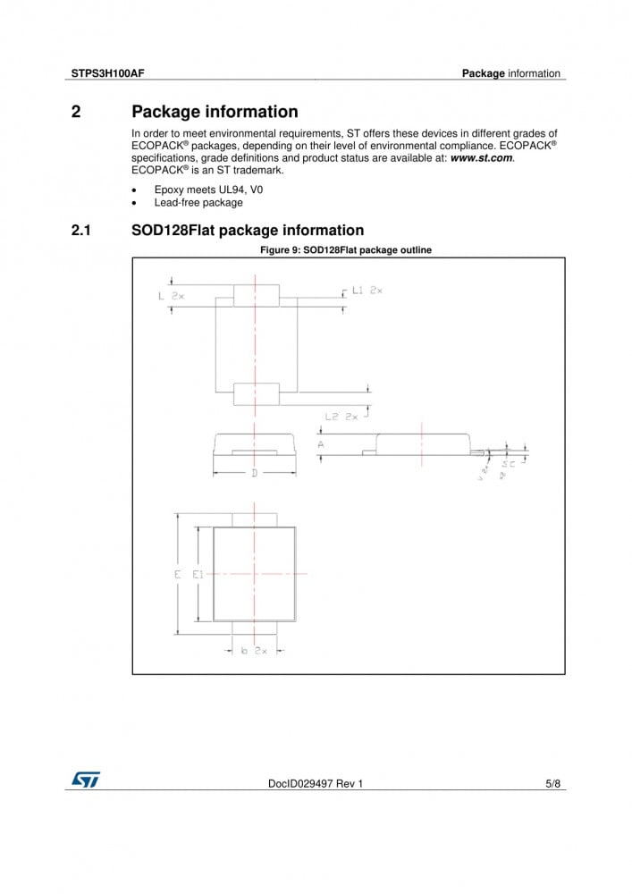 STPS3H100AF datasheet page 5