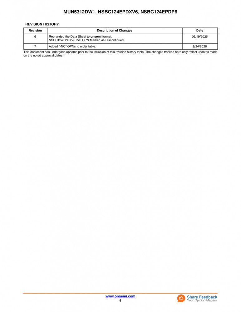 MUN5312DW1 datasheet page 9
