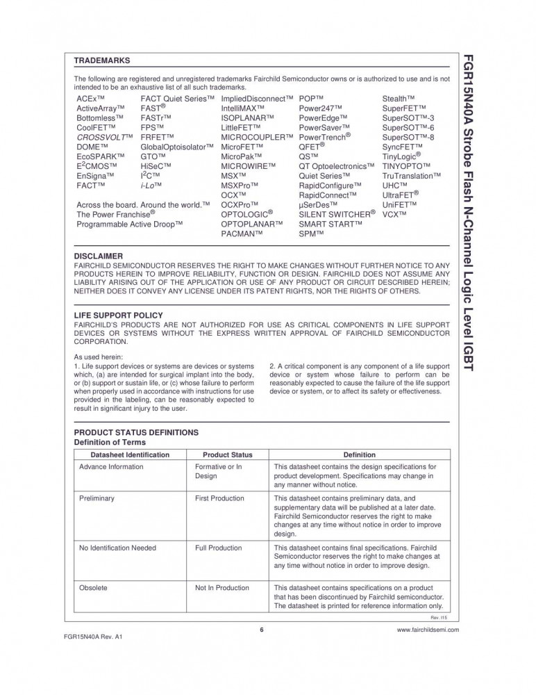FGR15N40A datasheet page 6