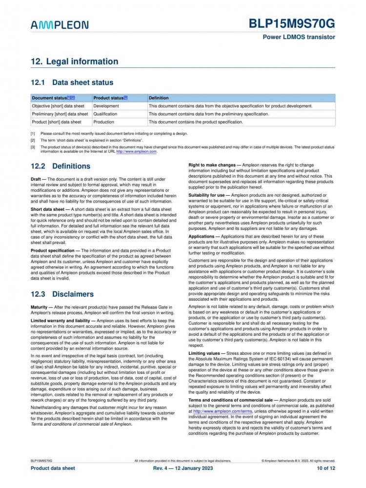 BLP15M9S70GZ datasheet page 10
