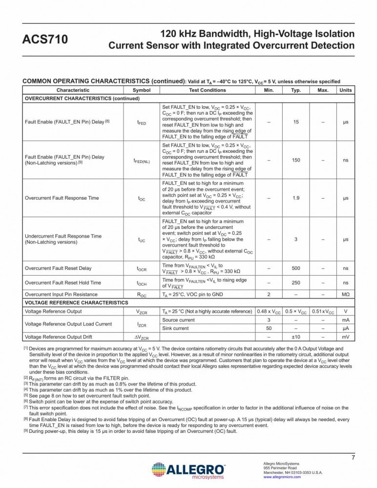 ACS710 datasheet page 7