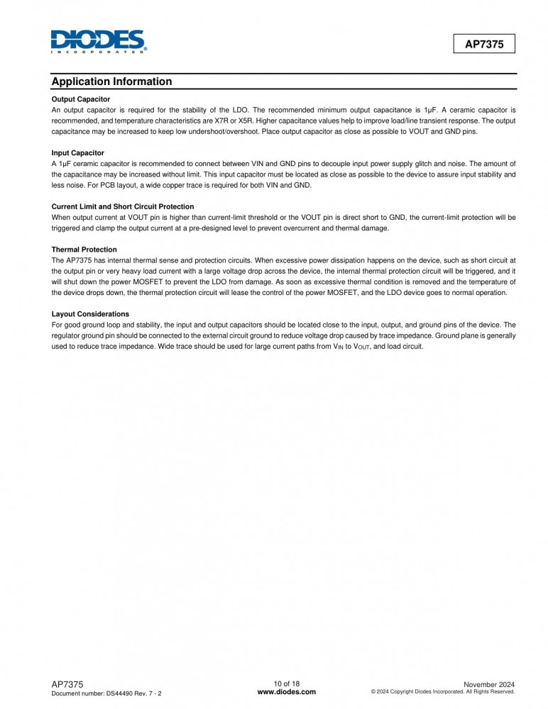 AP7375 datasheet page 10