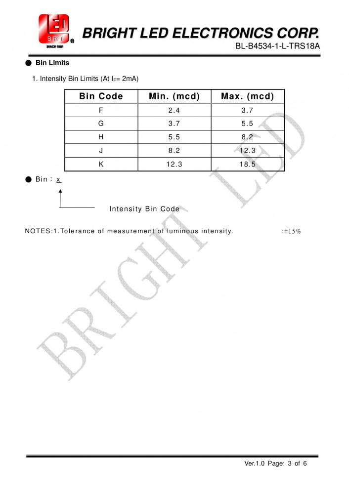 BL-B4534-1-L-TRS18A technical document, page 3
