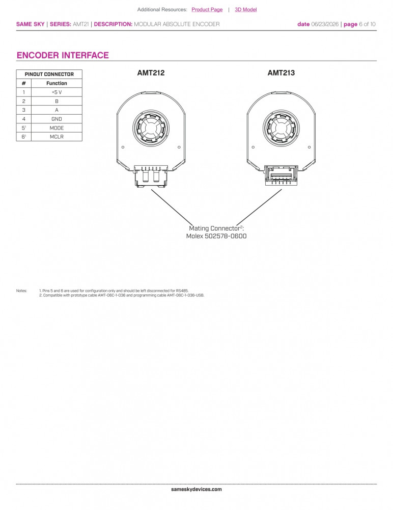 AMT21 series document page 6